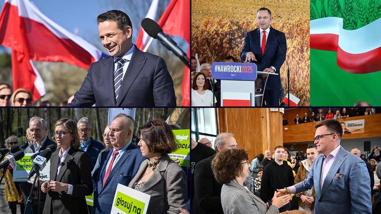 Wybory prezydenckie w Polsce, kampania wyborcza: Rafał Trzaskowski, Karol Nawrocki, Sławomir ...
