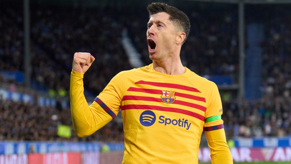 Co za seria "Lewego"! Fantastyczny wynik napastnika Barcy | TVP SPORT