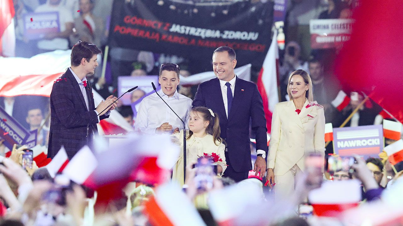 Wybory prezydenckie. Konwencja Karola Nawrockiego w Łodzi: Polska bez nielegalnych imigrantów ...