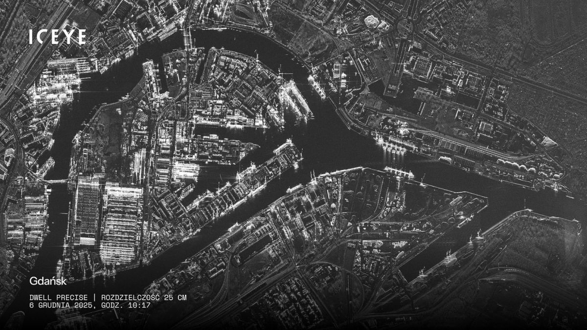Poland shows first photos taken by new radar satellite