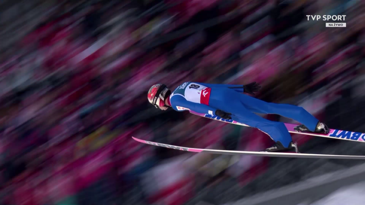 Wąsek ląduje daleko w pierwszej serii [WIDEO] | TVP SPORT