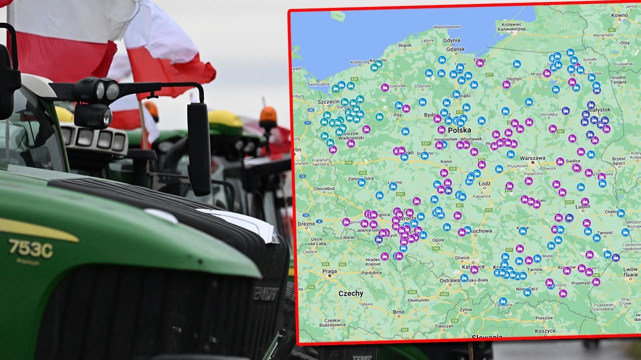 Rolnicy zapowiadają serię protestów w całej Polsce 9 lutego. Jest mapa ...