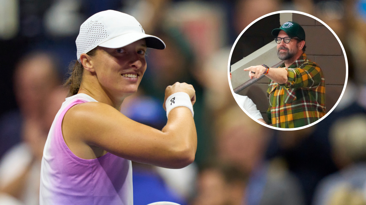 Tenis. US Open. Serialowy Ted Lasso pojawił się na meczu Igi Świątek ...