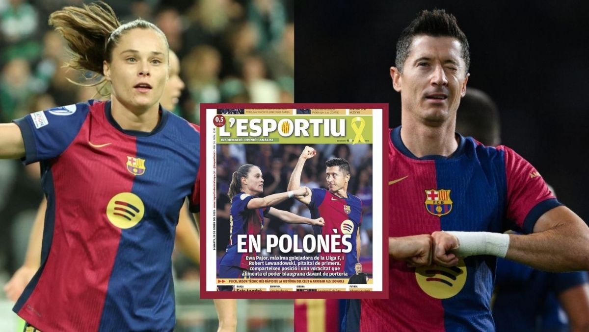 Ewa Pajor i Robert Lewandowski na okładce katalońskiego dziennika. "Po ...
