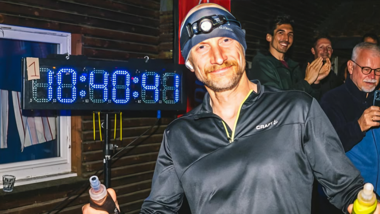 Pole breaks world record with non-stop 777km run